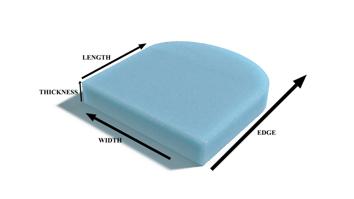 Round Back Cushion Foam | Custom Foam | Foam For Home