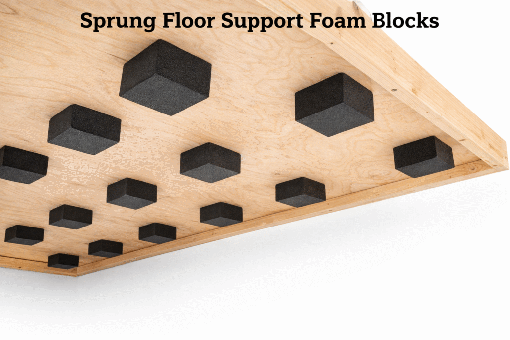 Sprung Floor Support Foam Blocks – EVA 45 (80 × 80 × 25mm) - Foam Cut ...